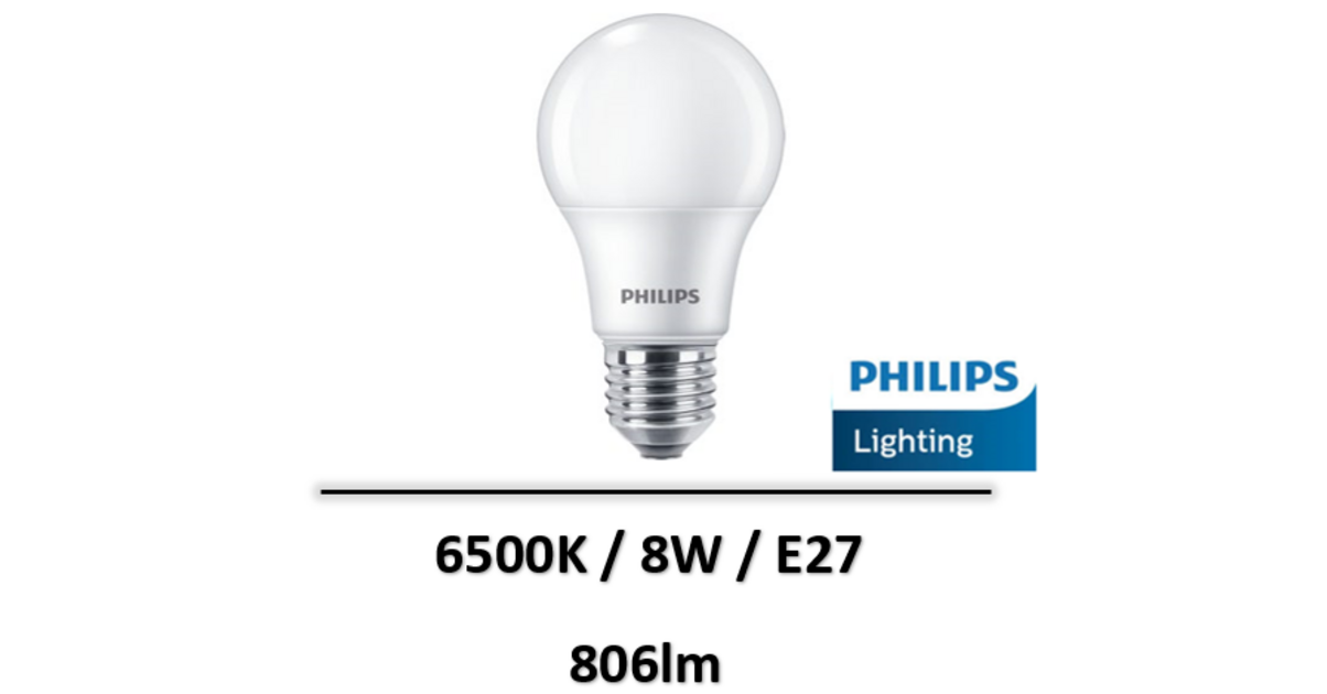 Philips - CorePro LEDbulb ND 8-60W A60 E27 865 - 16921000 - Ampoules LED/Ampoules LED E27 ...